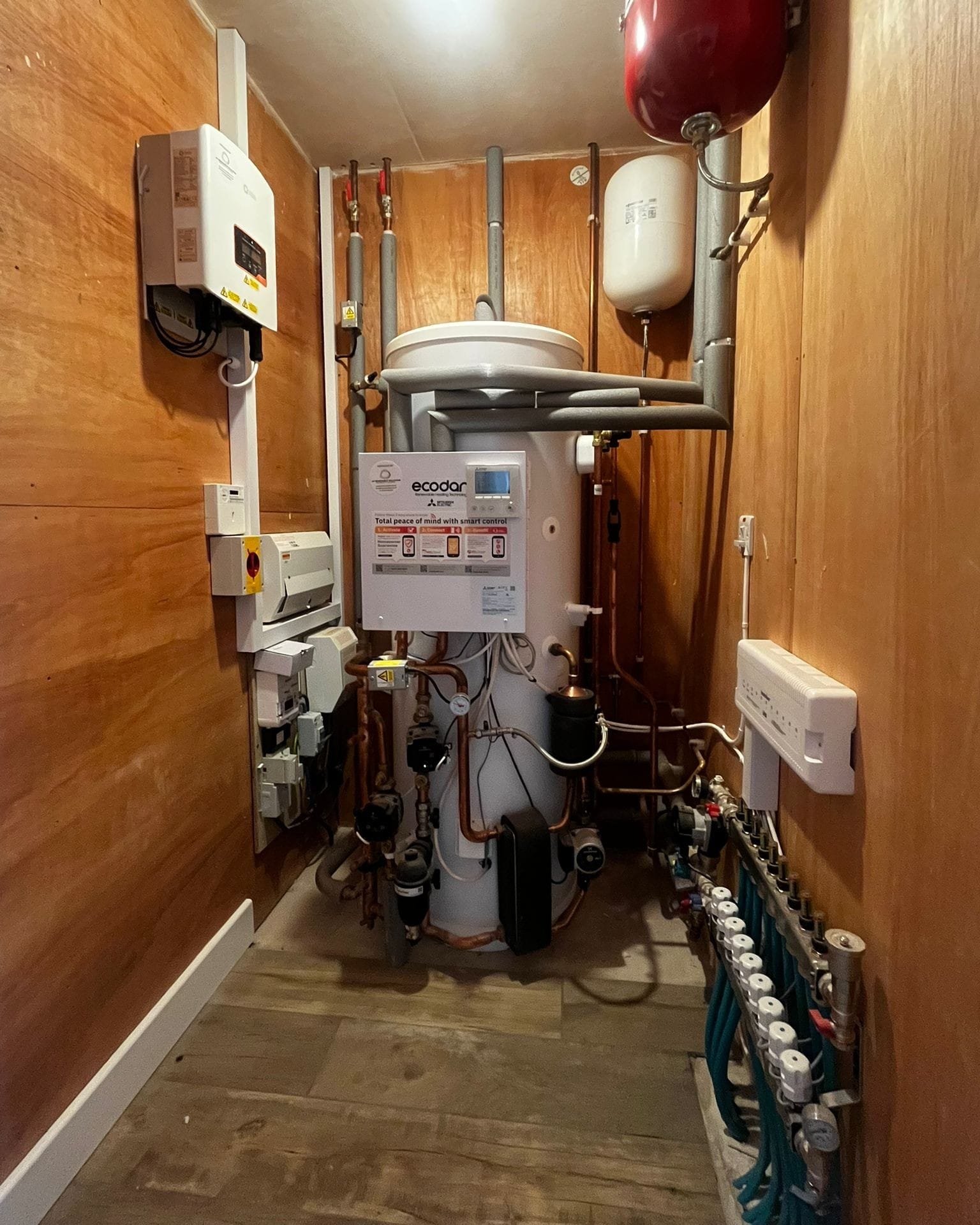 Air Source Heat Pump and Solar Panel Installation, Dyserth